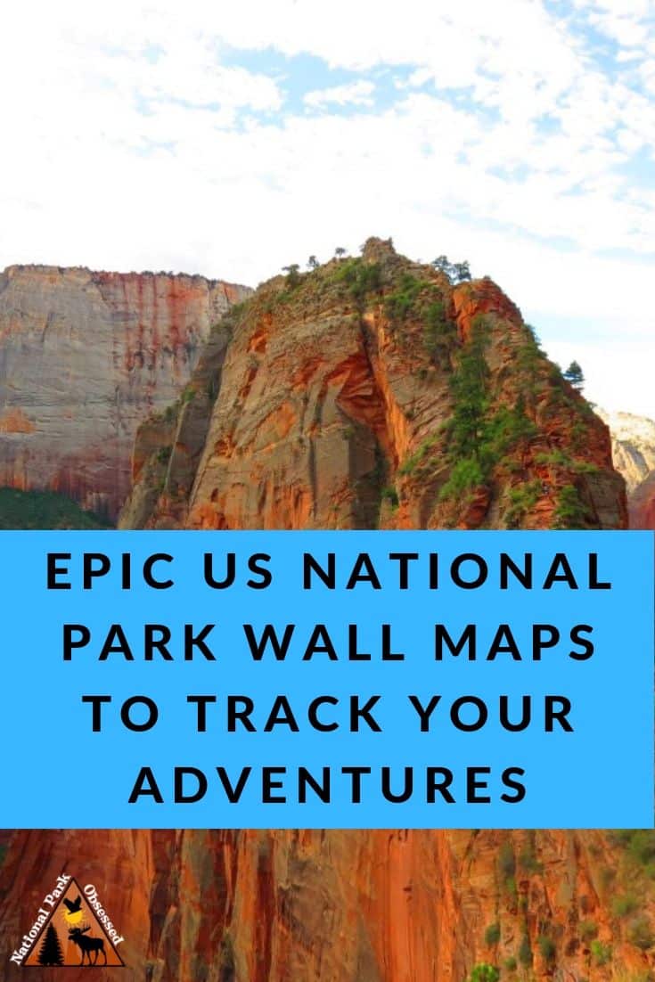 Epic US National Park Wall Maps To Help You Keep Track Of Your Travels ...