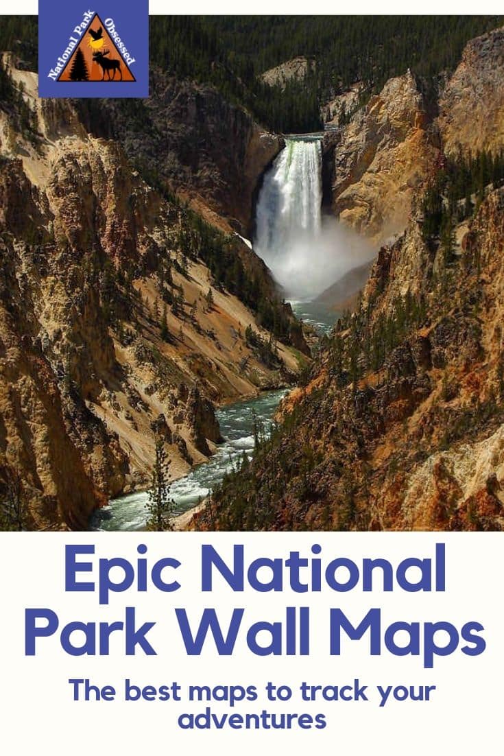 Epic US National Park Wall Maps To Help You Keep Track Of Your Travels ...