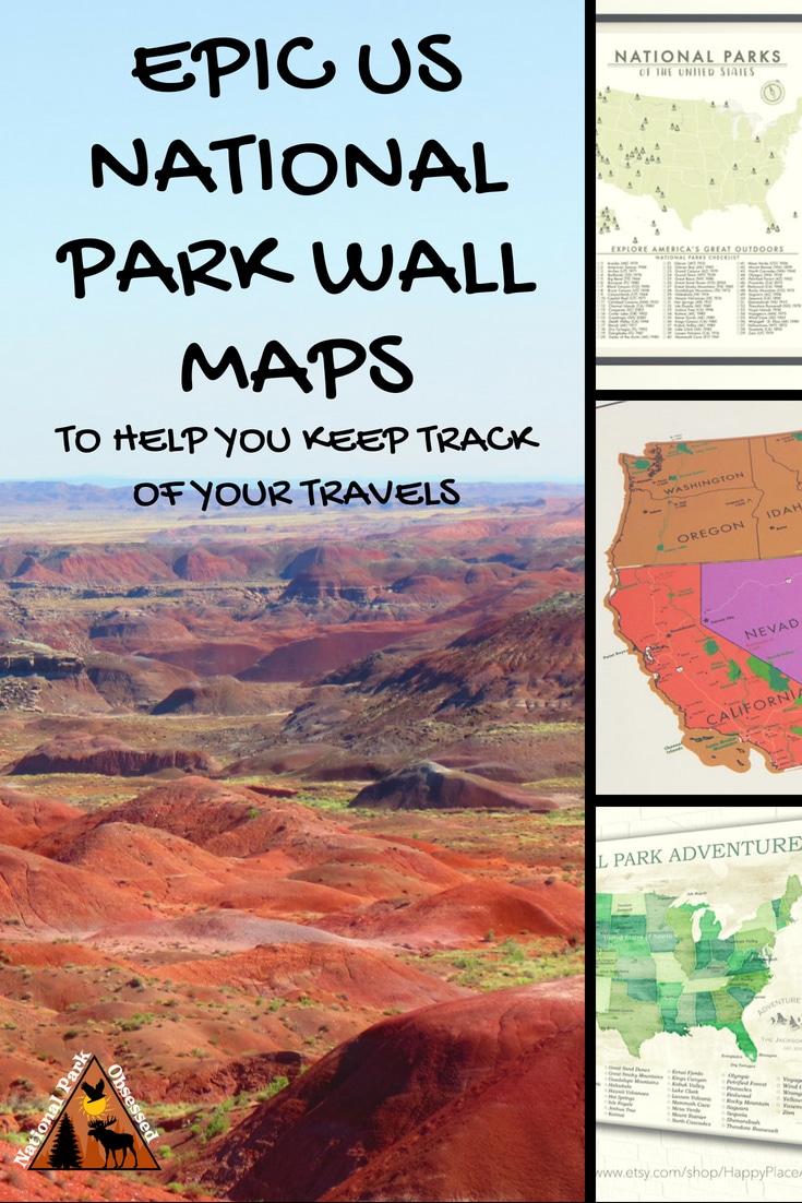 Epic US National Park Wall Maps To Help You Keep Track Of Your Travels ...
