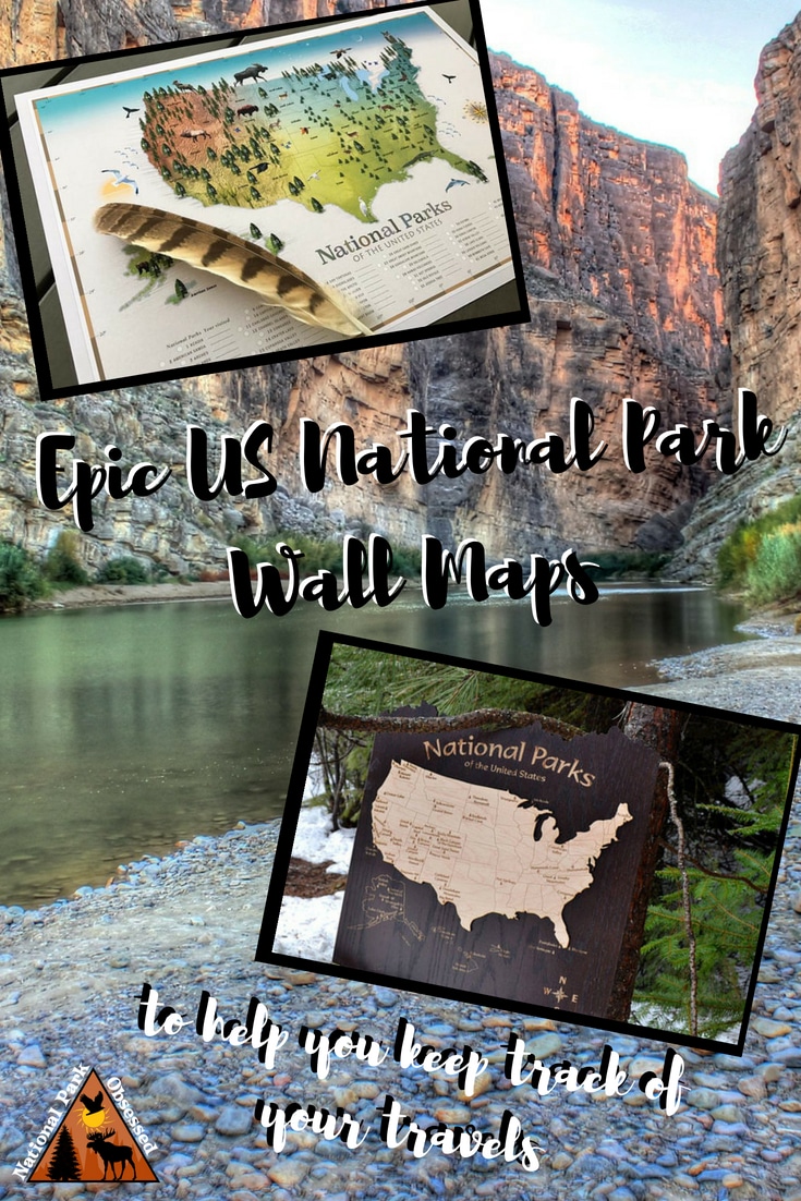 Epic US National Park Wall Maps To Help You Keep Track Of Your Travels ...