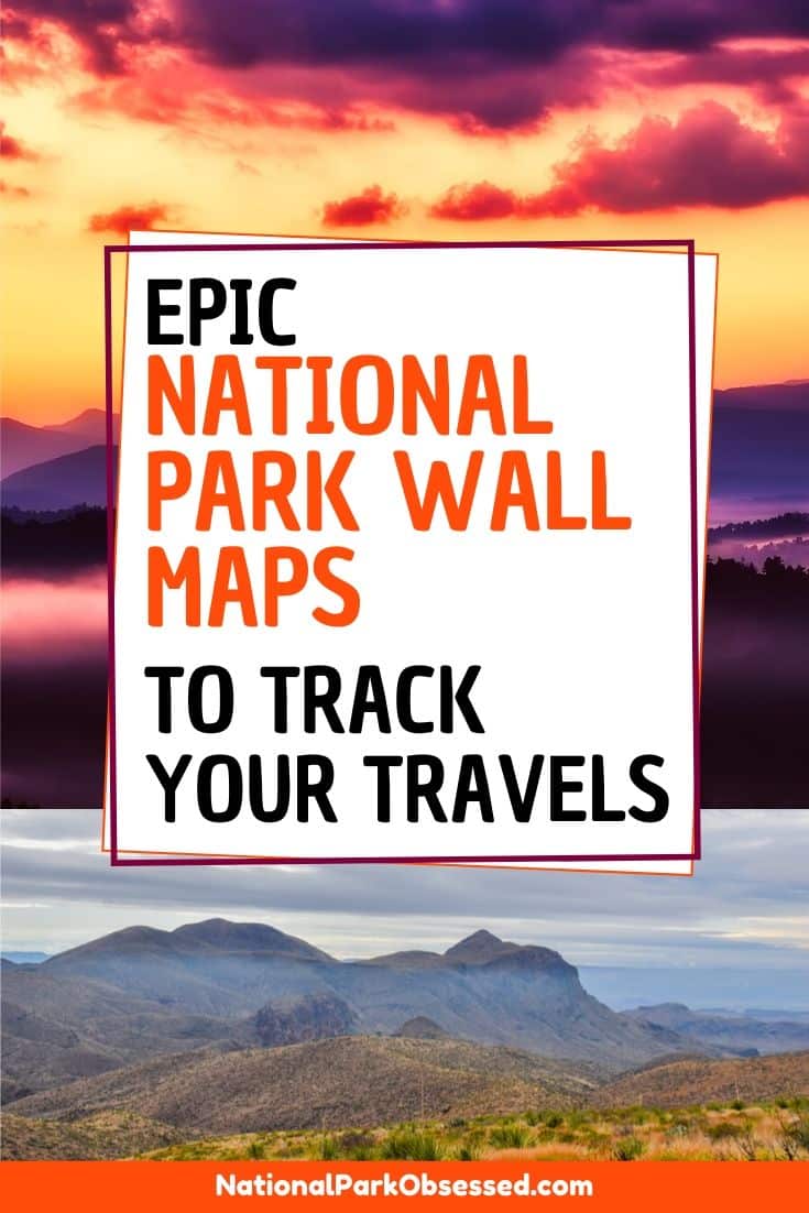 Epic US National Park Wall Maps To Help You Keep Track Of Your Travels ...