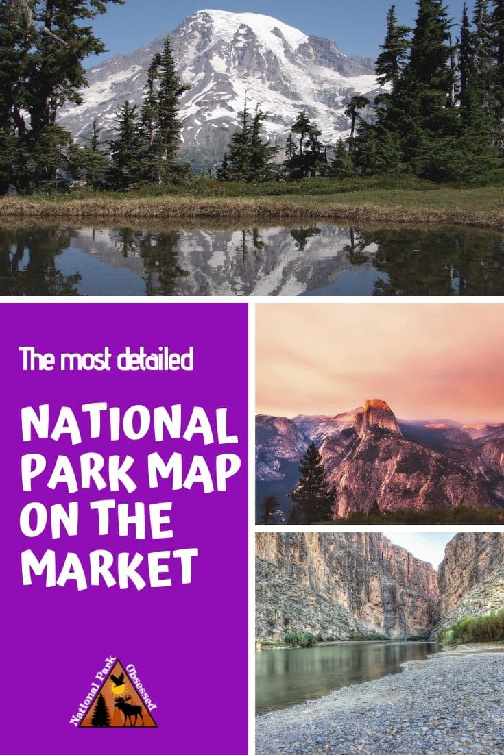 Incredibly Detailed USA National Parks Map By GeoJango - National Park ...