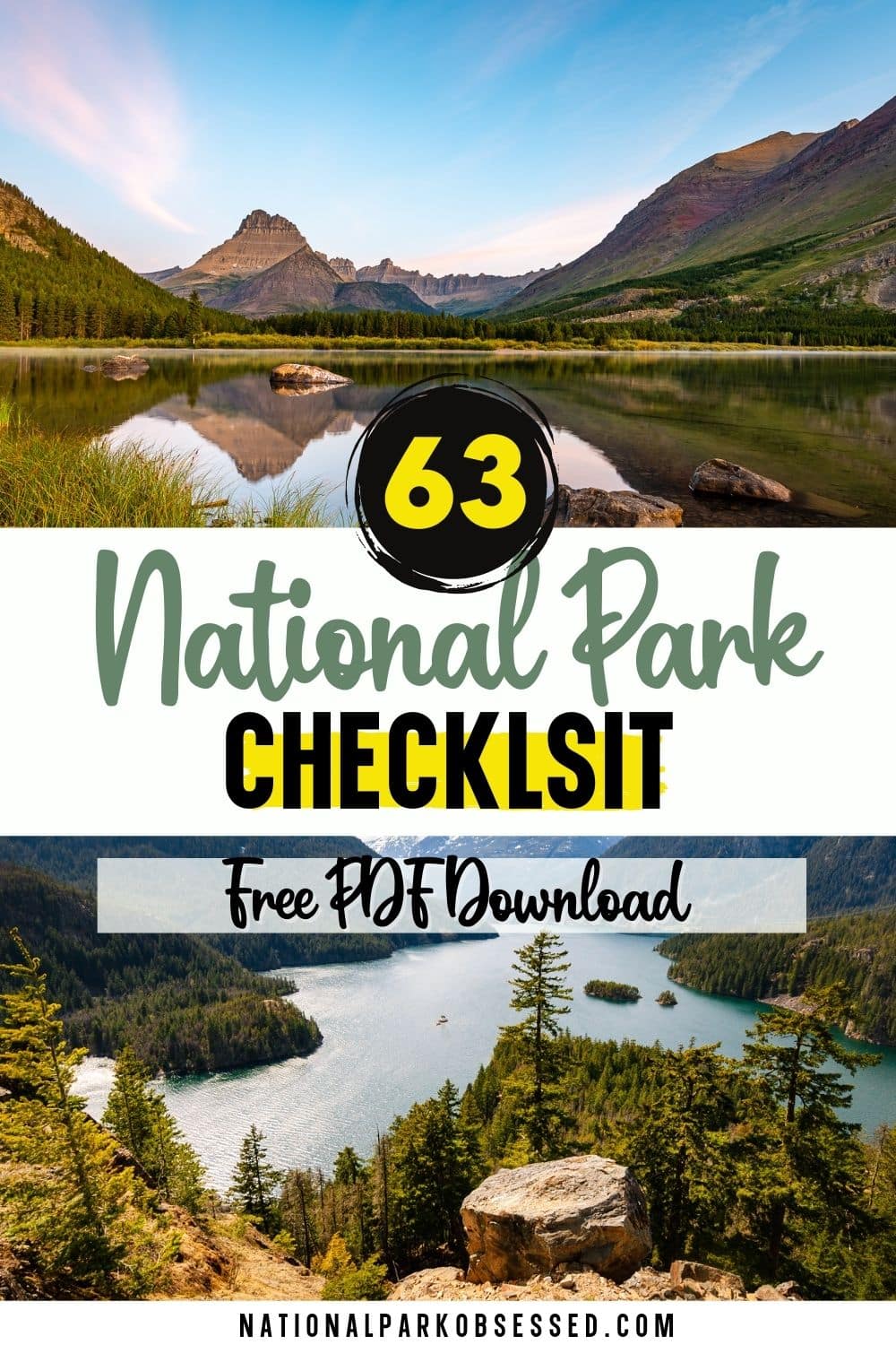 The Ultimate FREE U.S. National Park Checklist For 2024 Includes The 63 ...