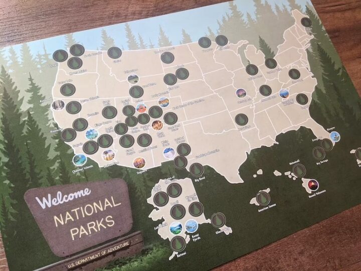 15+ Best National Park Scratch Off Maps: Top Picks For 2021 - National ...