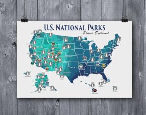 15+ Best National Park Scratch Off Maps: Top Picks For 2021 - National ...