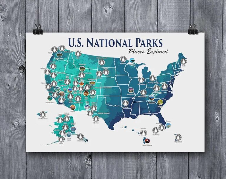 15+ Best National Park Scratch Off Maps: Top Picks For 2021 - National ...