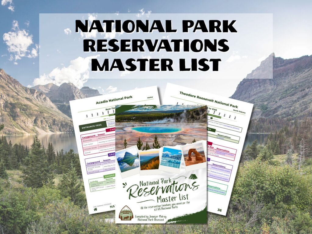 National Park Reservations Master List (2026) - National Park Obsessed